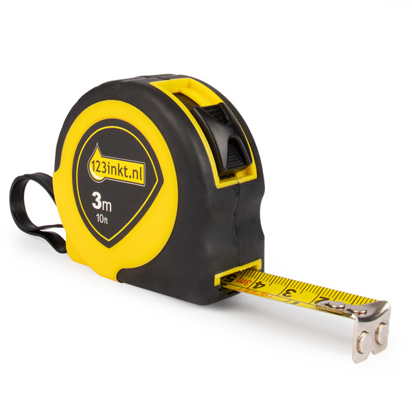 123inkt rolmeter in rubberen behuizing (3 meter) 123inkt 123inkt.be