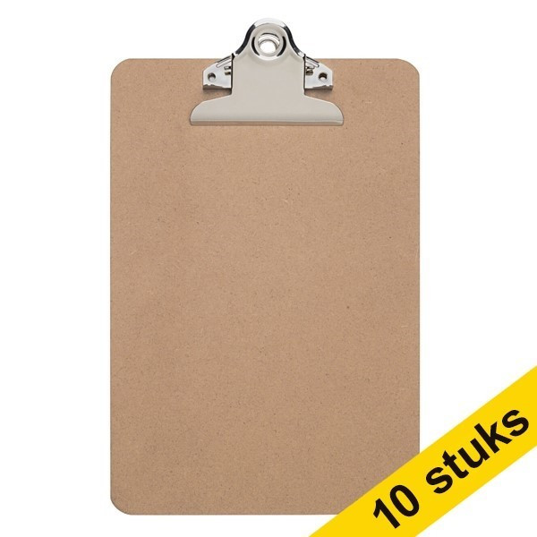 Aanbieding: 10x Maul houten klembord met grote klem A5 staand Maul ...